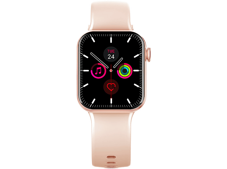 BIGBEN SQUAREGDPK Smartwatch Plastik Kunststoff, Rosa | SATURN