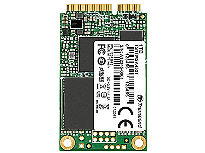 TRANSCEND MSA452T-I | SSD - 128 GB - intern - mSATA, 128 GB, SSD ...