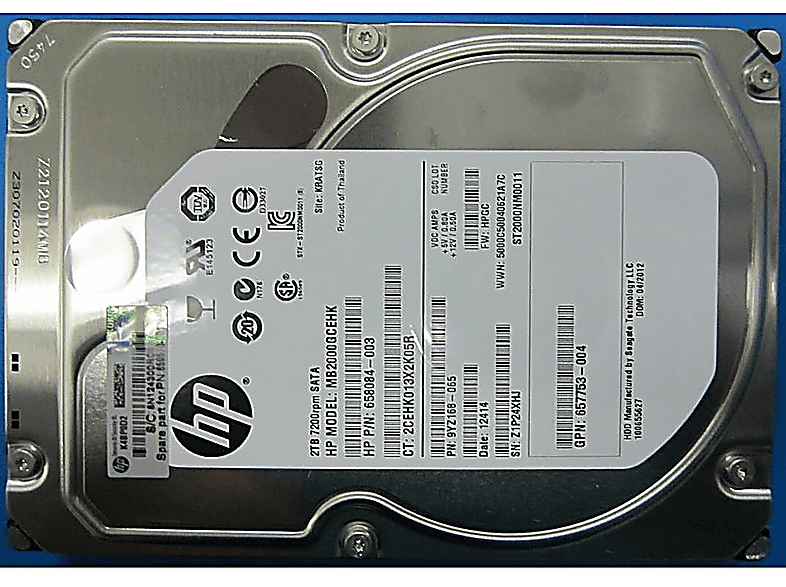 HARD DISK INTERNO HPE 2TB non-hot-plug SATA HDD 2 TB, 6 Gbit/s ...