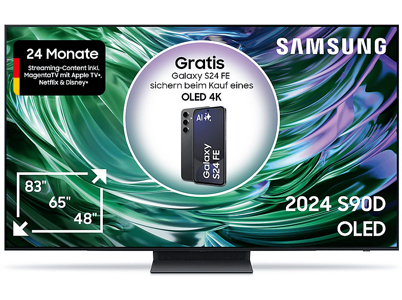TV OLED 83" | SAMSUNG S90D GQ83S90DAE, OLED 4K, Smart TV, DVB-T2 (H.265 ...