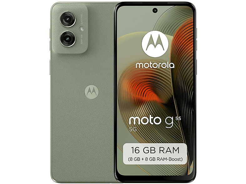 MOTOROLA MOTO G55 8+256GB GREEN 256 GB Smoky Green Dual SIM | MediaMarkt