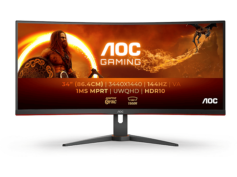AOC G2 CU34XE/BK | 34 inch - 3440 x 1440 pixels (UWQHD) - VA (Vertical ...