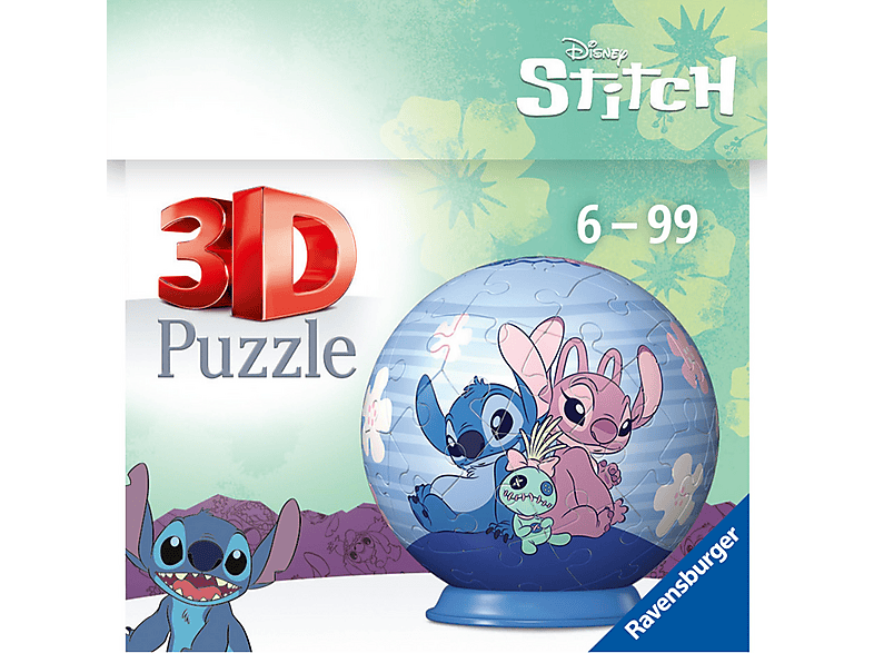 Puzzle | RAVENSBURGER Stitch & Angel 3D, edad recomendada: 6 año(s ...