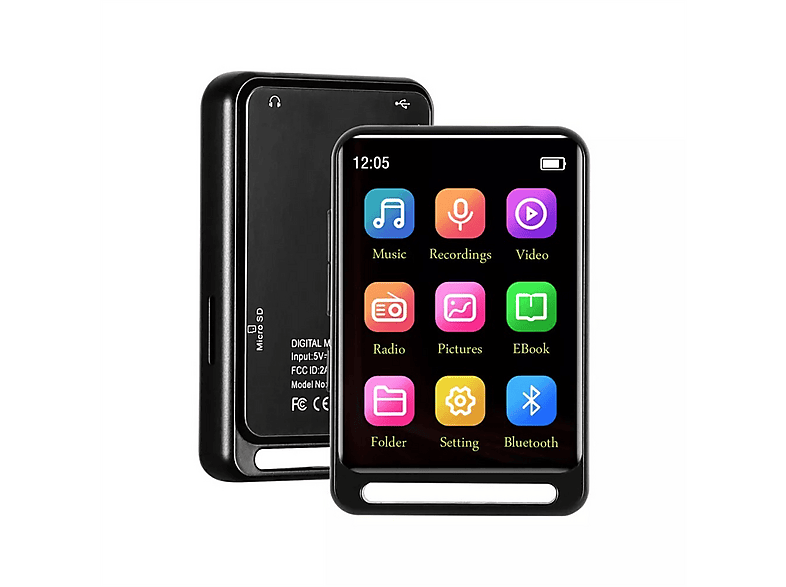 JALIEBE Unterstützt 128 GB 2.8 Zoll MP4-Player 128 GB, Schwarz | SATURN