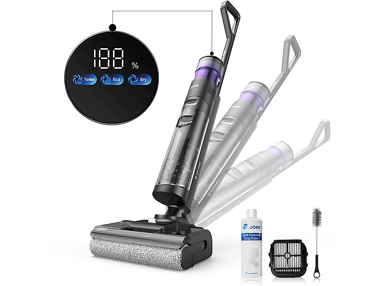 JONR ED12 Pro Max Nass Trockensauger, Grau | MediaMarkt