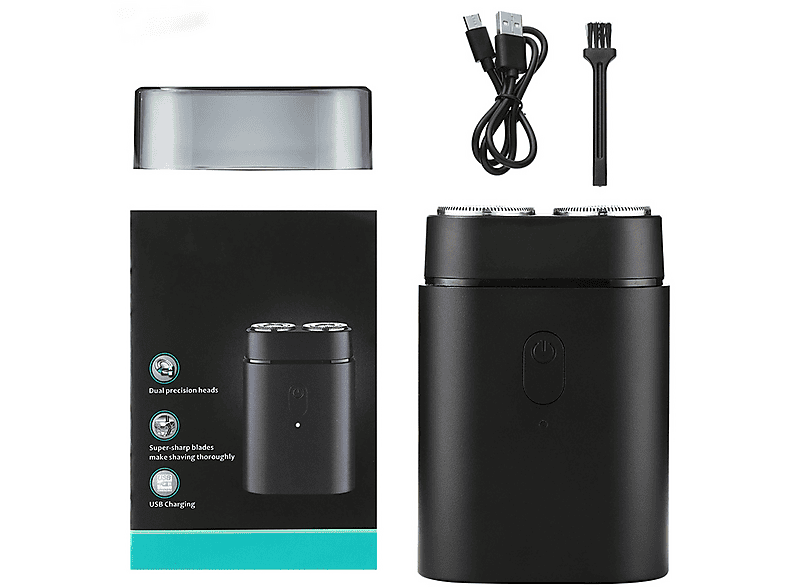 SYNTEK USB-C Laden wasserdicht kompakt Akku | Rasierer Schwarz | MediaMarkt
