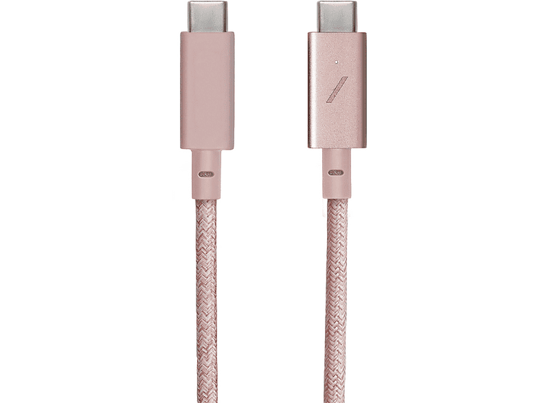 NATIVE UNION Belt Cable USB-C to USB-C Pro 2,4m Rose Kabel, rosa | SATURN