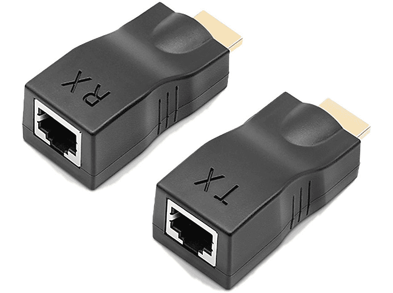 JEDBESETZT HDMI-auf-RJ45-Extender – 1080p-Netzwerkkonverter, USB Hub ...