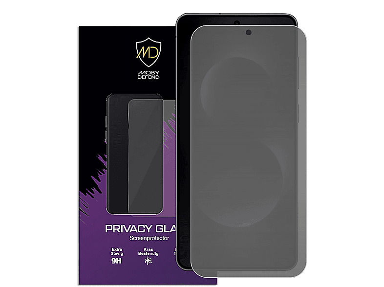 MOBYDEFEND HD Privacy Glass Screensaver Geschikt voor Samsung Galaxy ...