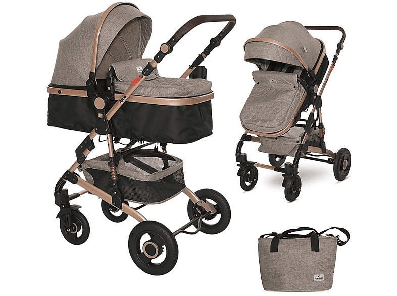 Carrito de bebé | LORELLI Dúo convertible ALBA PREMIUM Pearl beige ...