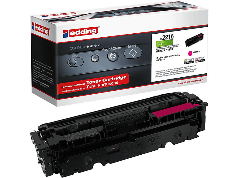 EDDING Toner EDD-2216 magenta kompatibel zu HP 415X (W2033X) Kompatibel ...