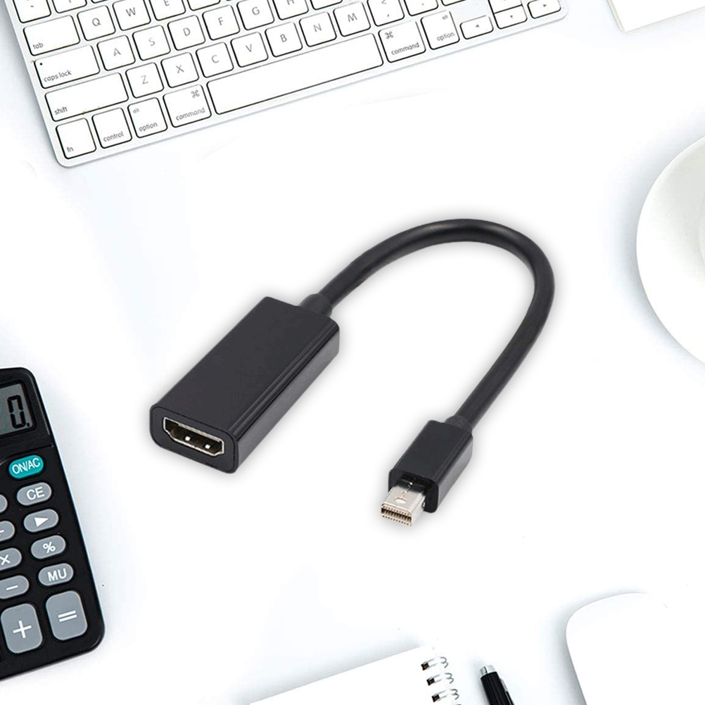 JEDBESETZT Mini DisplayPort to HDMI Adapter Cable, USB Hub, Schwarz ...