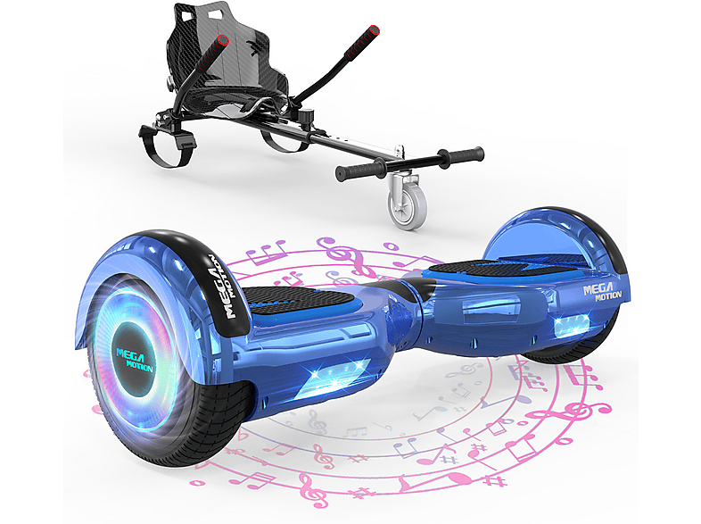 MEGA MOTION A03 Hoverboard met Kart | Transformeerbaar, 100kg ...