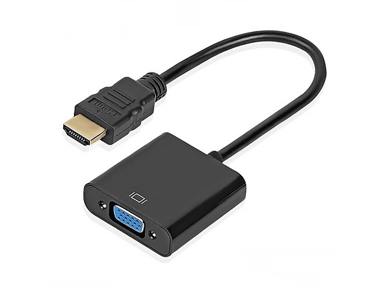 JEDBESETZT Hdmi Auf Vga Kabel 1080P Adapter, USB Hub, Schwarz | SATURN