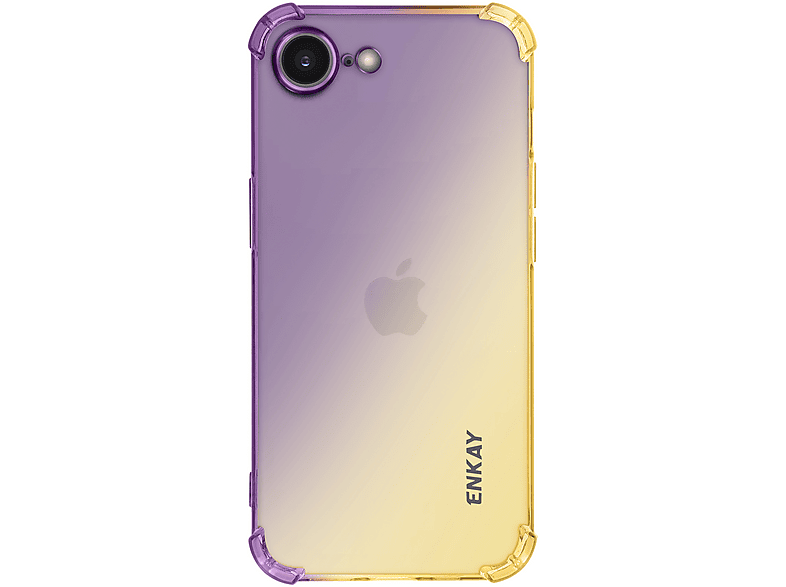 ENKAY Gradient Glow, Bumper, Apple, iPhone 16e, Gold | SATURN