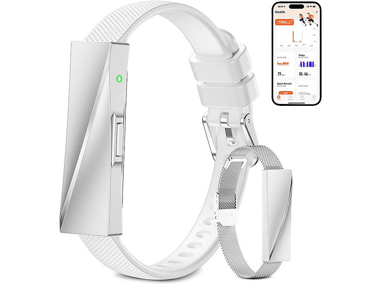 SYTIFRO DS01 Smartwatch silicone/metall, 220, Roségold/Silber | MediaMarkt