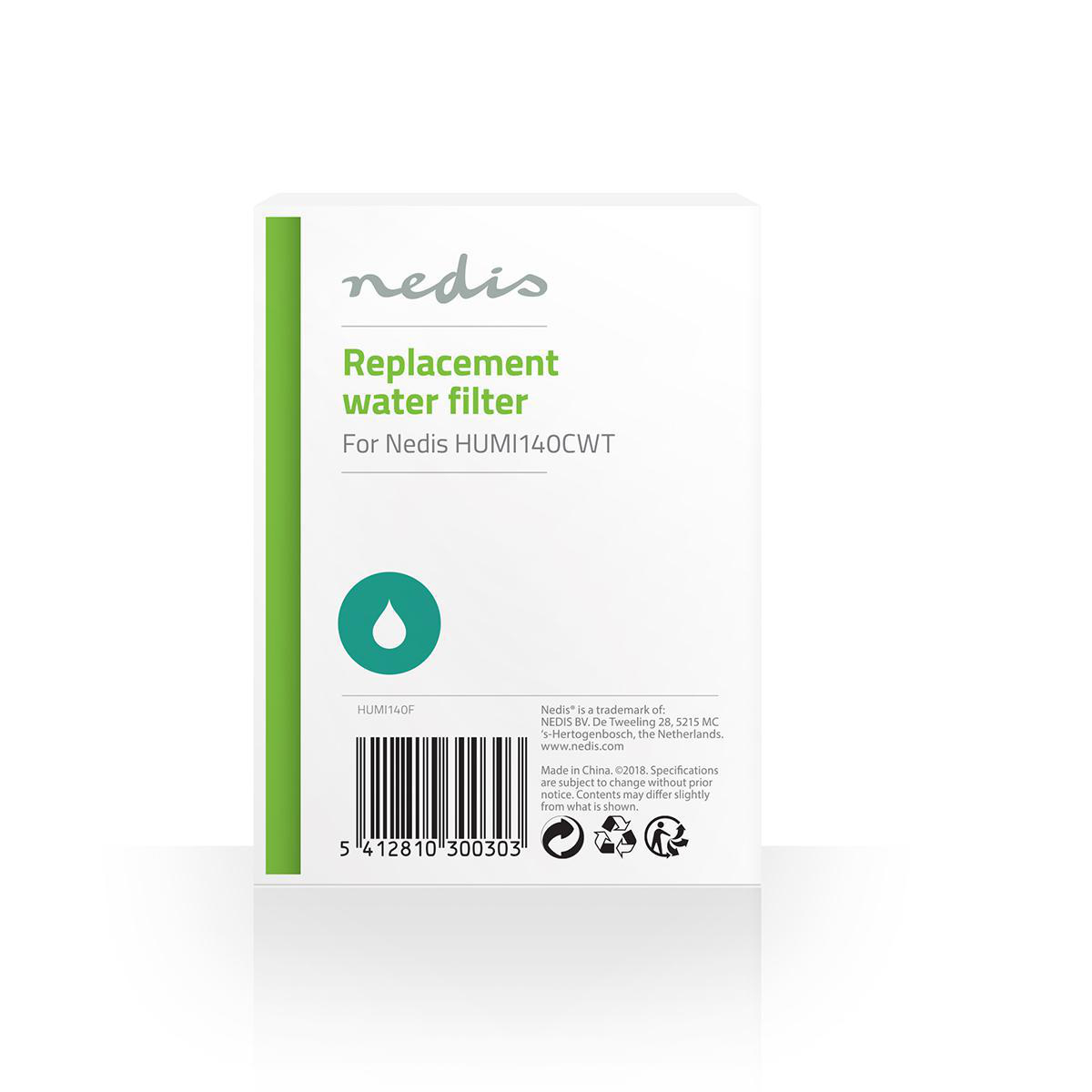 NEDIS HUMI130F Air Humidifiers Filters Schwarz (Raumgröße: 0 m² ...