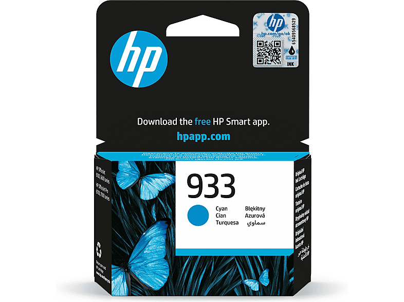 Cartucho de tinta | HP 933 Cyan Original Ink Cartridge | MediaMarkt