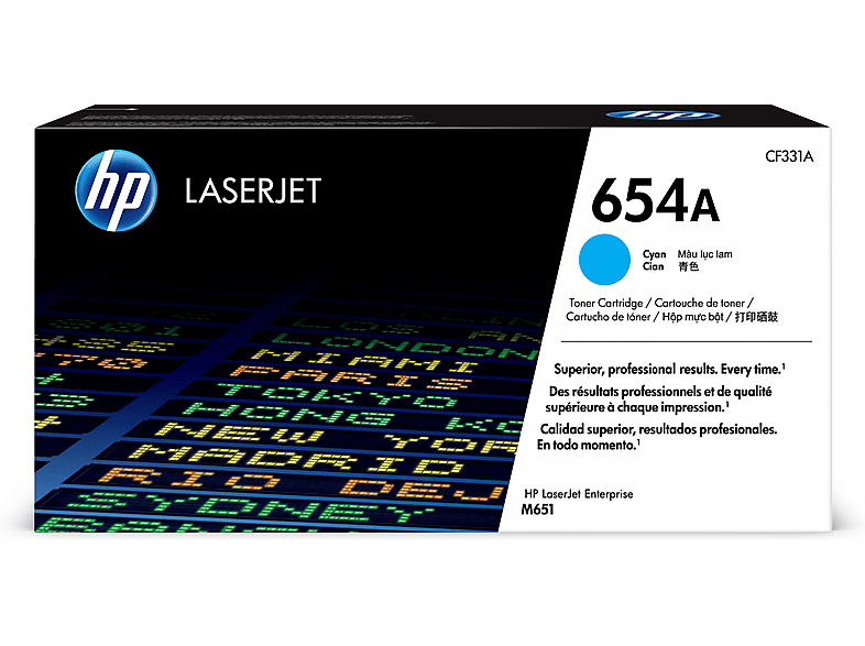 HP No.654A Toner cyan Original cyan | SATURN