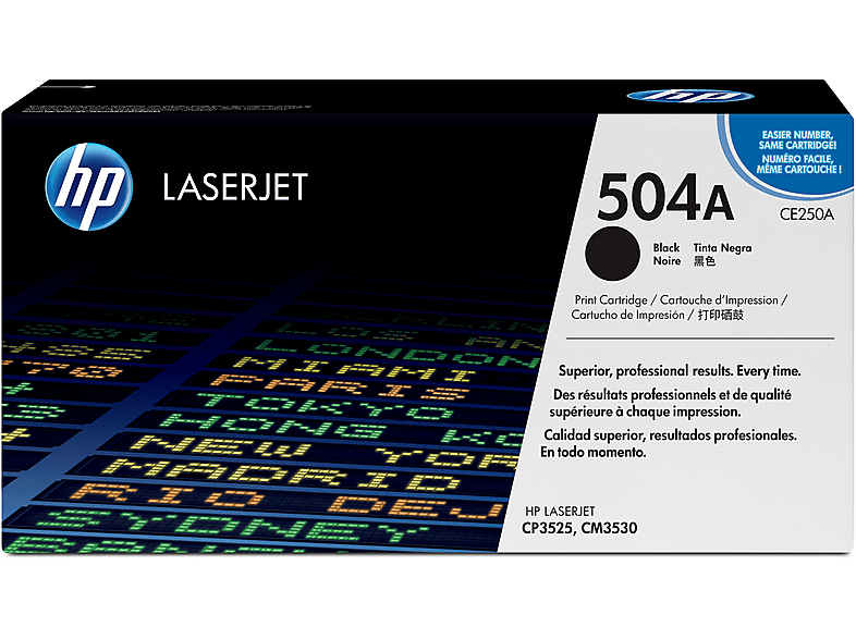 HP 504A Black Original LaserJet Toner Cartridge Original Schwarz ...