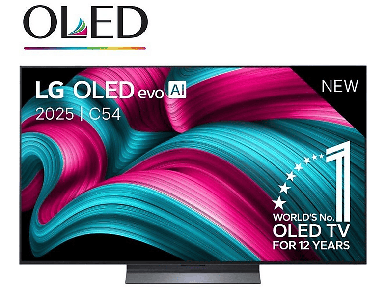 LG OLED evo AI C5 OLED55C54LA Fernseher (Flat, 55 Zoll / 139,7 cm, UHD ...