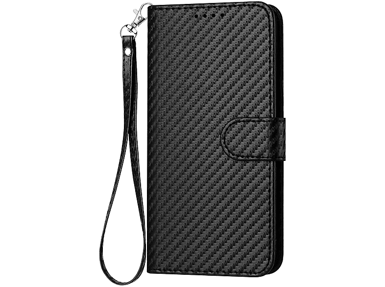 WIGENTO Carbon Fiber Kunstleder Hülle mit Lanyard, Bookcover, Honor ...