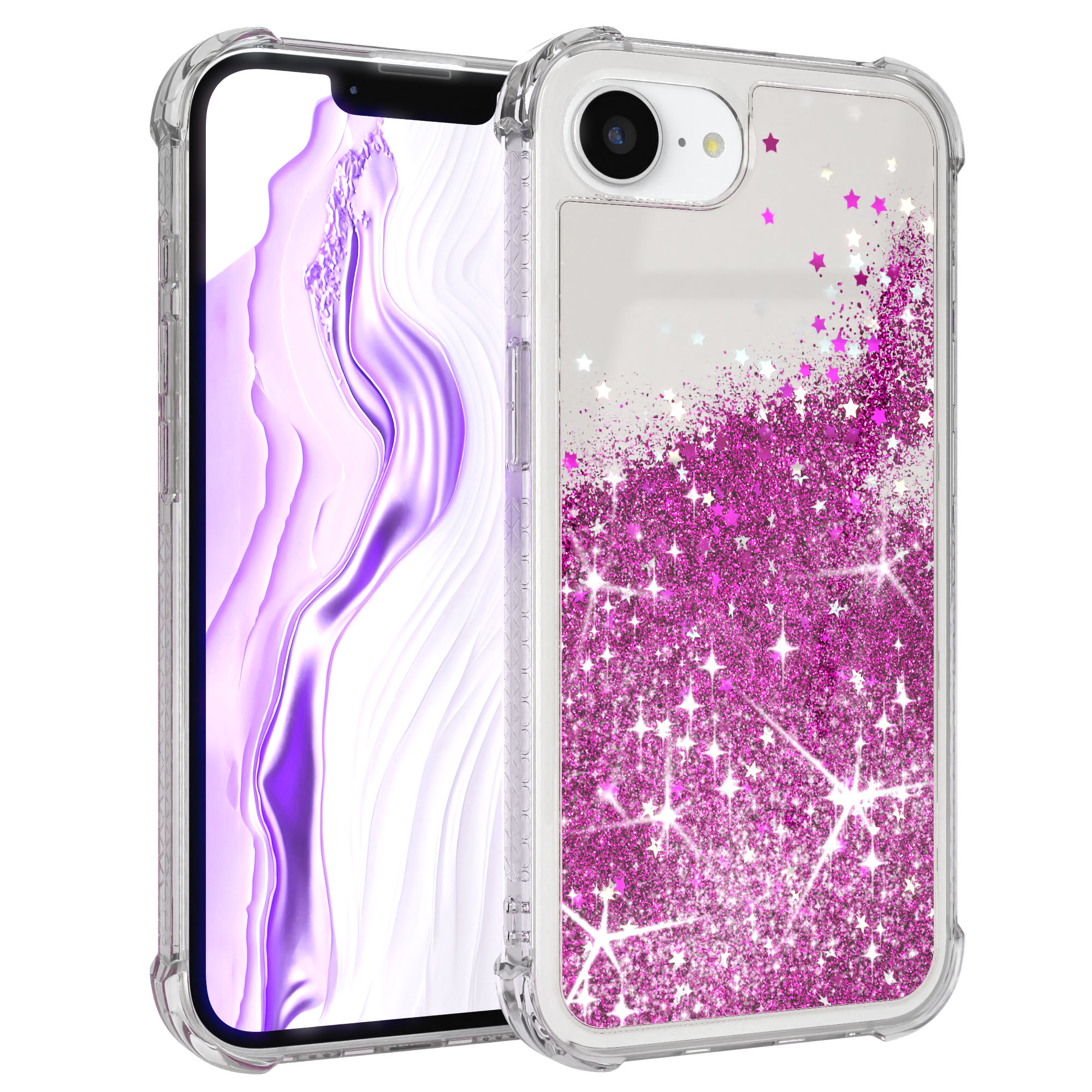 EAZY CASE Liquid Glittery Case, Backcover, Apple, iPhone 17e, Lila ...