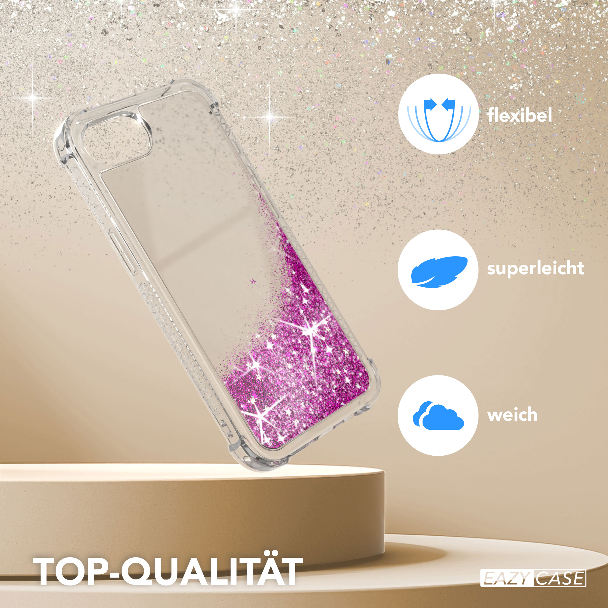 EAZY CASE Liquid Glittery Case, Backcover, Apple, iPhone 17e, Lila ...