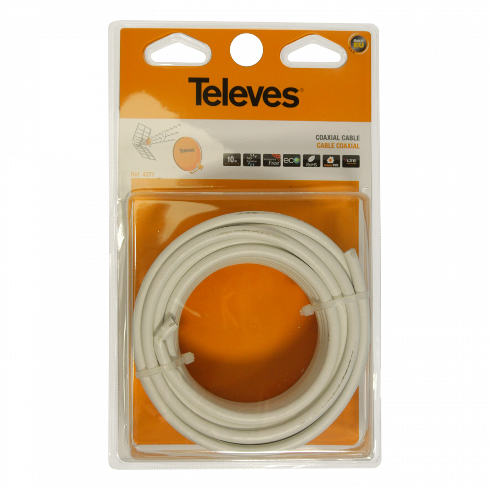 Cable coaxial | 4371 TELEVES, Blanco | MediaMarkt