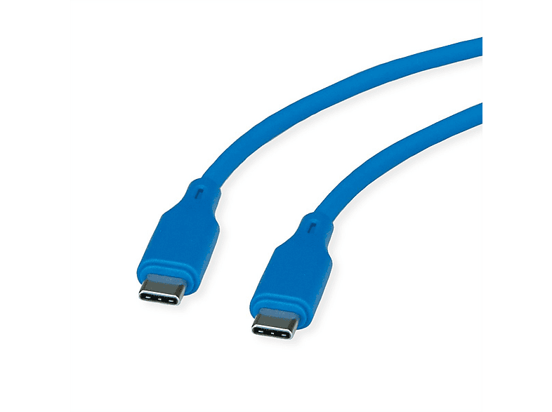 Cable USB | ROLINE 11.02.9123, USB 2.0, USB-C, USB-C, Azul | MediaMarkt
