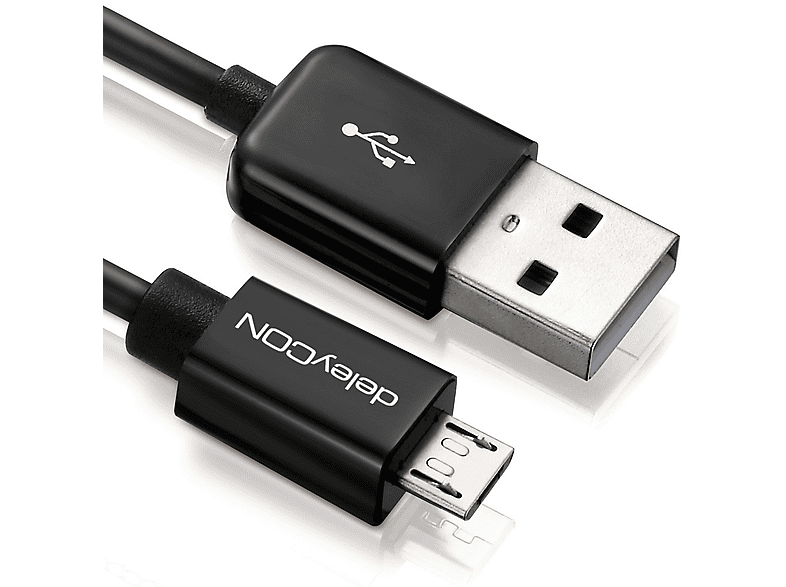 Cable USB | DELEYCON USB - micro USB, USB 2.0, USB-A, microUSB, Negro ...