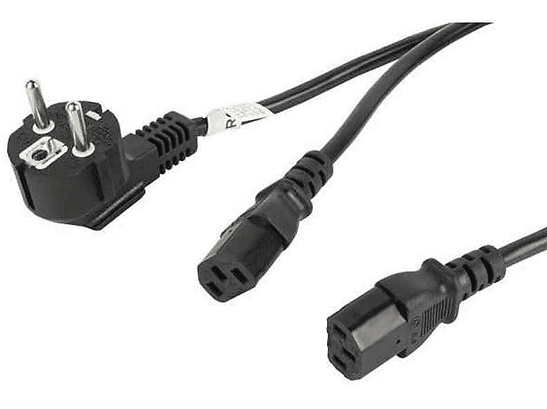 LANBERG CA-C13C-13CC-0018-BK Câble d'alimentation 2 m Noir | MediaMarkt