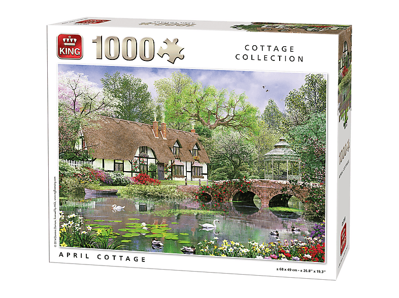 KING Cottage Collection April Cottage 1000 pcs Puzzle | SATURN