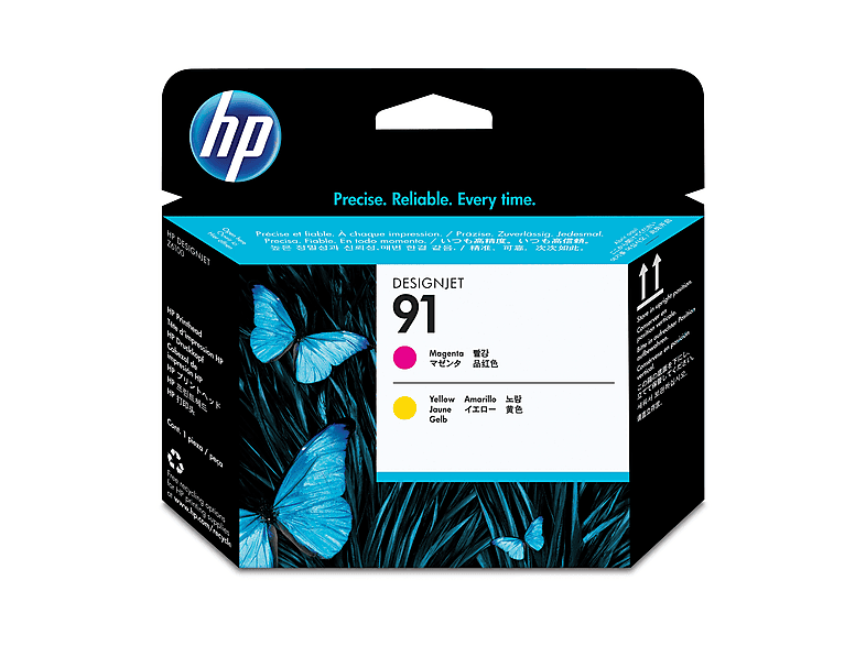 Originale HP 91 Magenta and Yellow DesignJet Printhead Magenta ...