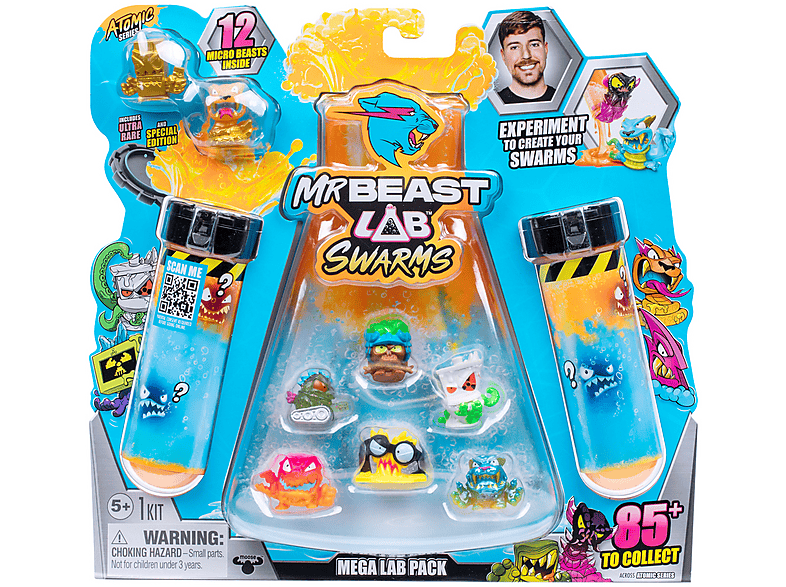 MOOSE TOYS MrBeast Lab Swarms S2 Mega Lab 12 Pack Spielfigurenset ...