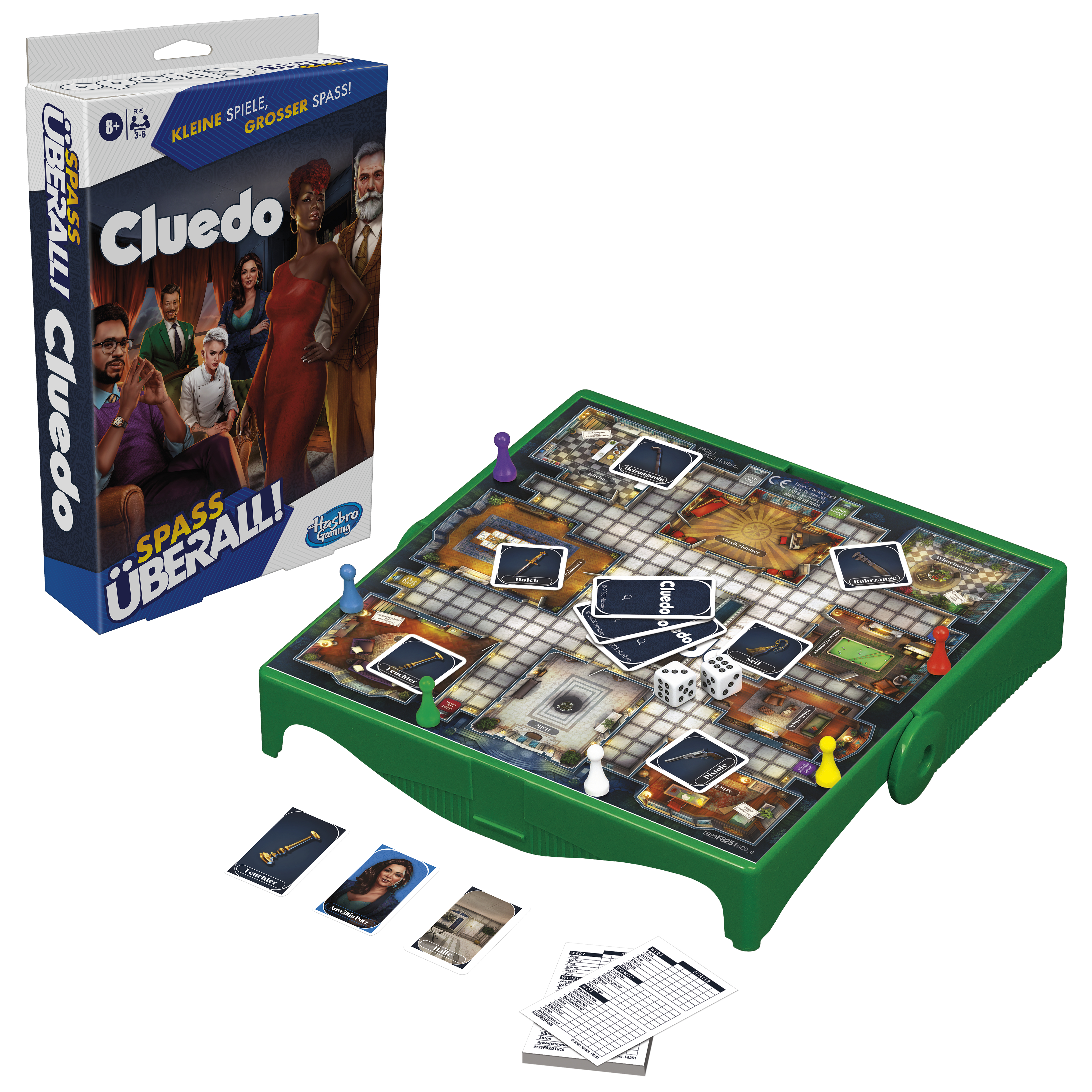 GIOCO DA TAVOLO HASBRO GAMING Cluedo Grab & Go | 1 , Detective, Età 8 ...