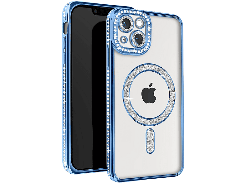 Carcasa para móvil | AVIZAR BACK-DIAMAG-BL-IP13, Compatible con Apple ...