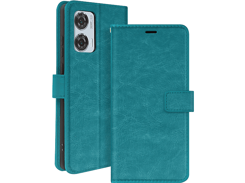 AVIZAR MAY-BL-ED50F, CUSTODIA A LIBRO per Edge 50 Fusion ,Turchese ...