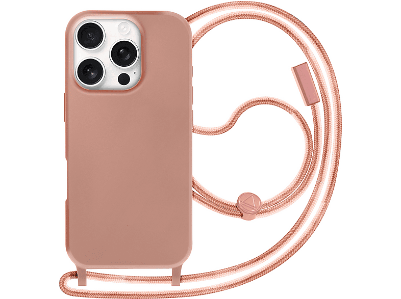 Funda para móvil con cordón | AVIZAR BACK-KORDA-PK-16P, Compatible con Apple iPhone 16 Pro, Rosa ...