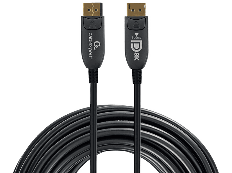 GEMBIRD CC-DP8K-AOC-10M DisplayPort-Kabel, Schwarz | MediaMarkt