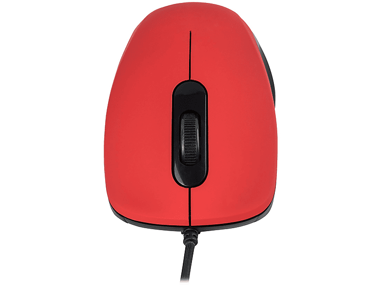 Ratón con cable | MODECOM MC-M10S, USB Typ-A, 1200 ppp, Rojo | MediaMarkt