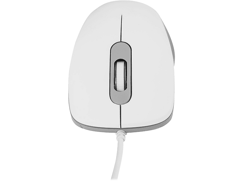 Ratón con cable | MODECOM MC-M10S, USB Typ-A, 1200 ppp, Blanco | MediaMarkt