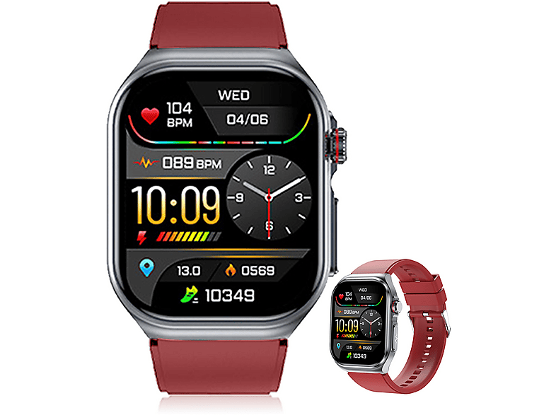 MARKETHAVEN Herren-Uhr mit Gesundheitsüberwachung ECG Smartwatch ...