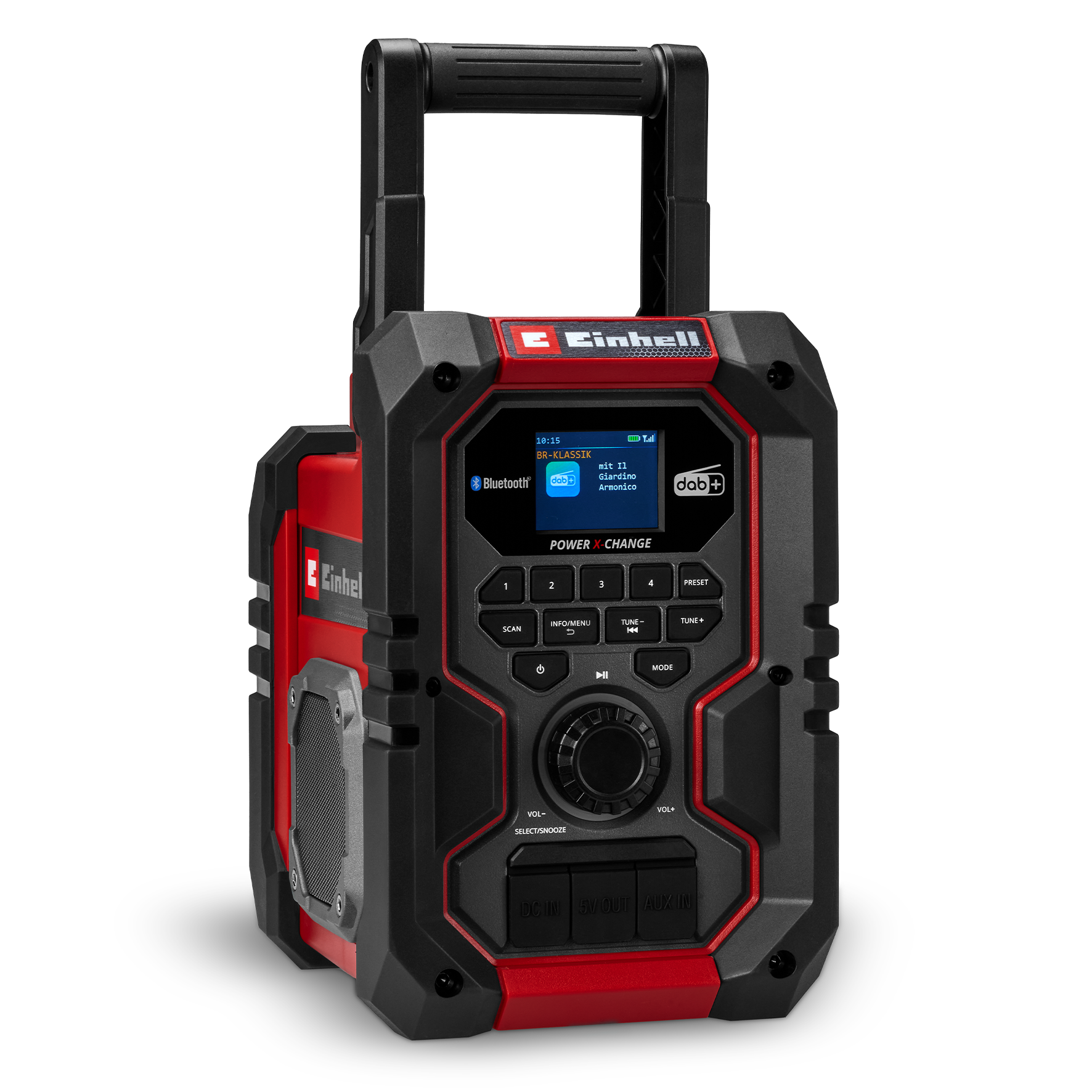 EINHELL TE-CR 18 Li DAB+/FM/BT | Solo Akku-Radio, DAB+, Bluetooth, Rot ...