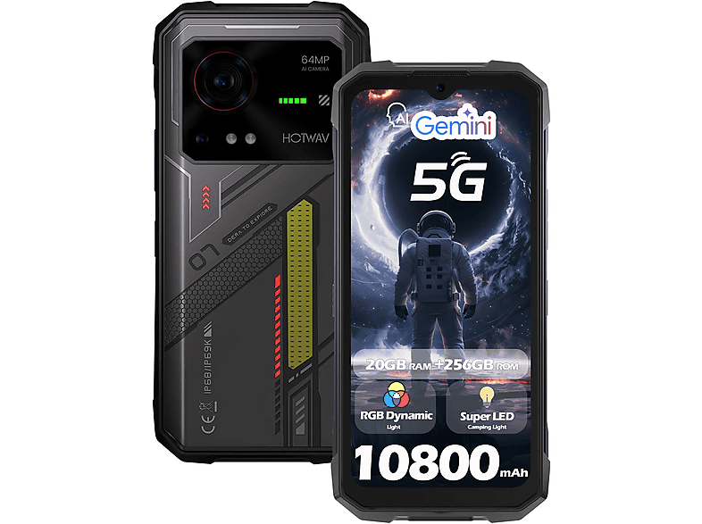 HOTWAV Hyper 7 5G, Black, Móvil Android, 256 GB, 8 GB RAM, 6,6 ", Octa ...