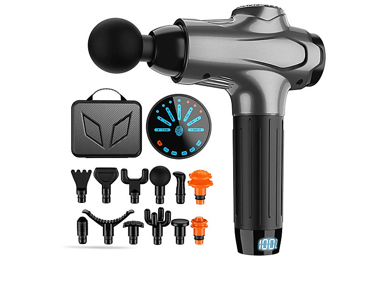 DECOME Leise Vibration 12 Aufsätze Massagepistole | MediaMarkt