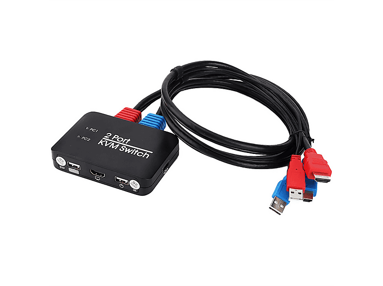 QTTVBTNA HDMI Kabel Switch 2-Port KVM-Switch | MediaMarkt