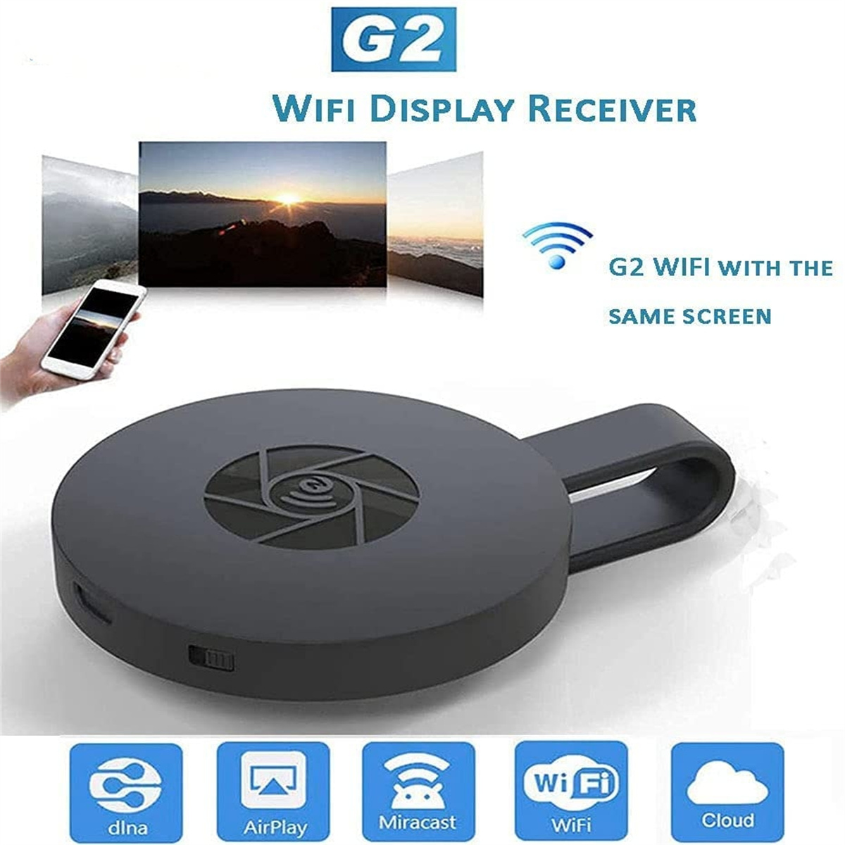 JEDBESETZT WLAN-Display-Dongle, HDMI-Streaming-Stick, USB Hub, Schwarz ...