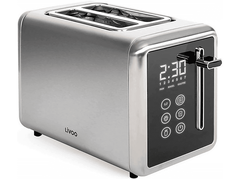 LIVOO DOD205 Toaster Silber (850 Watt, Schlitze: 2) | MediaMarkt