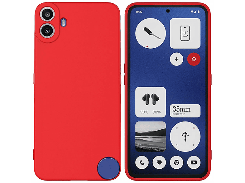 CASEONLINE Liquid, Backcover, Nothing, CMF Phone 2 Pro, Rot | SATURN